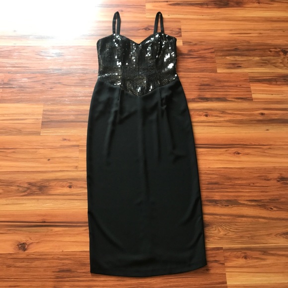 Rampage | Dresses | Vintage 9s Rampage Glam Goth Formal Party Maxi ...